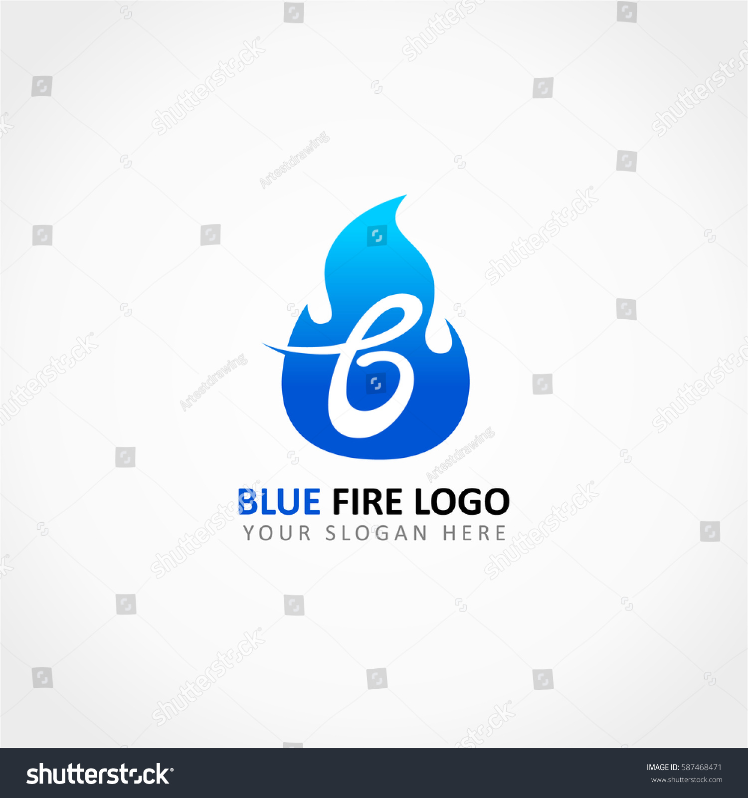 Blue Fire Logo: เวกเตอร์สต็อก (ปลอดค่าลิขสิทธิ์) 587468471 | Shutterstock