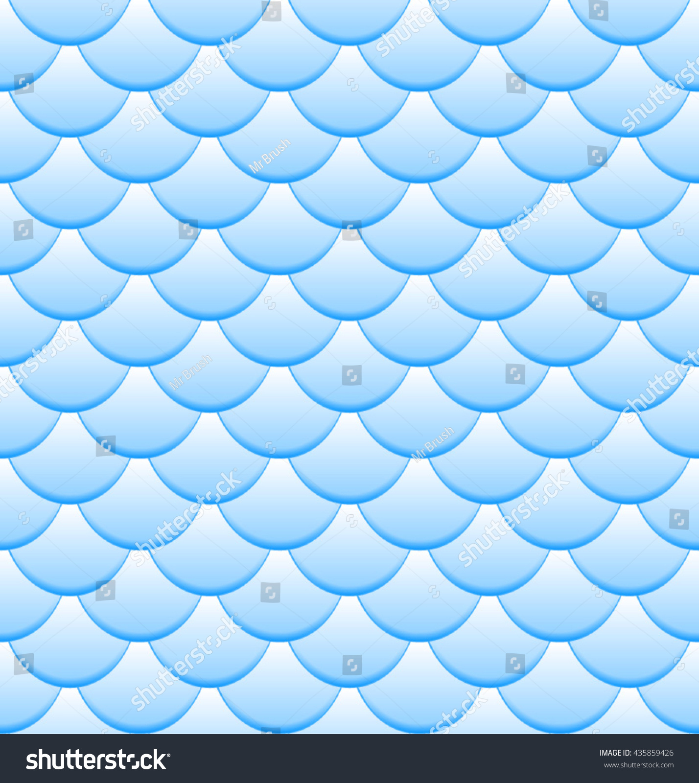 Blue Fish Scales Seamless Pattern Vector Stock Vector (Royalty Free ...