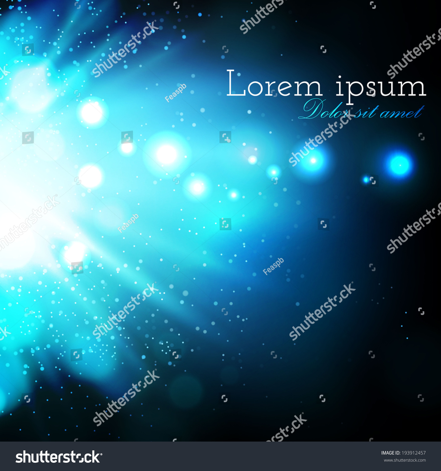 Blue Flash Abstract Bokeh Background Vector Stock Vector (Royalty Free ...