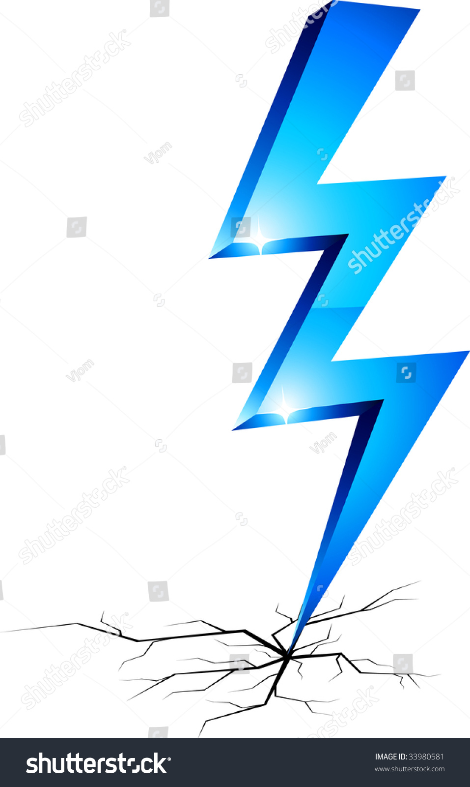 Blue Flash Symbol Vector Illustration Stock Vector (Royalty Free ...
