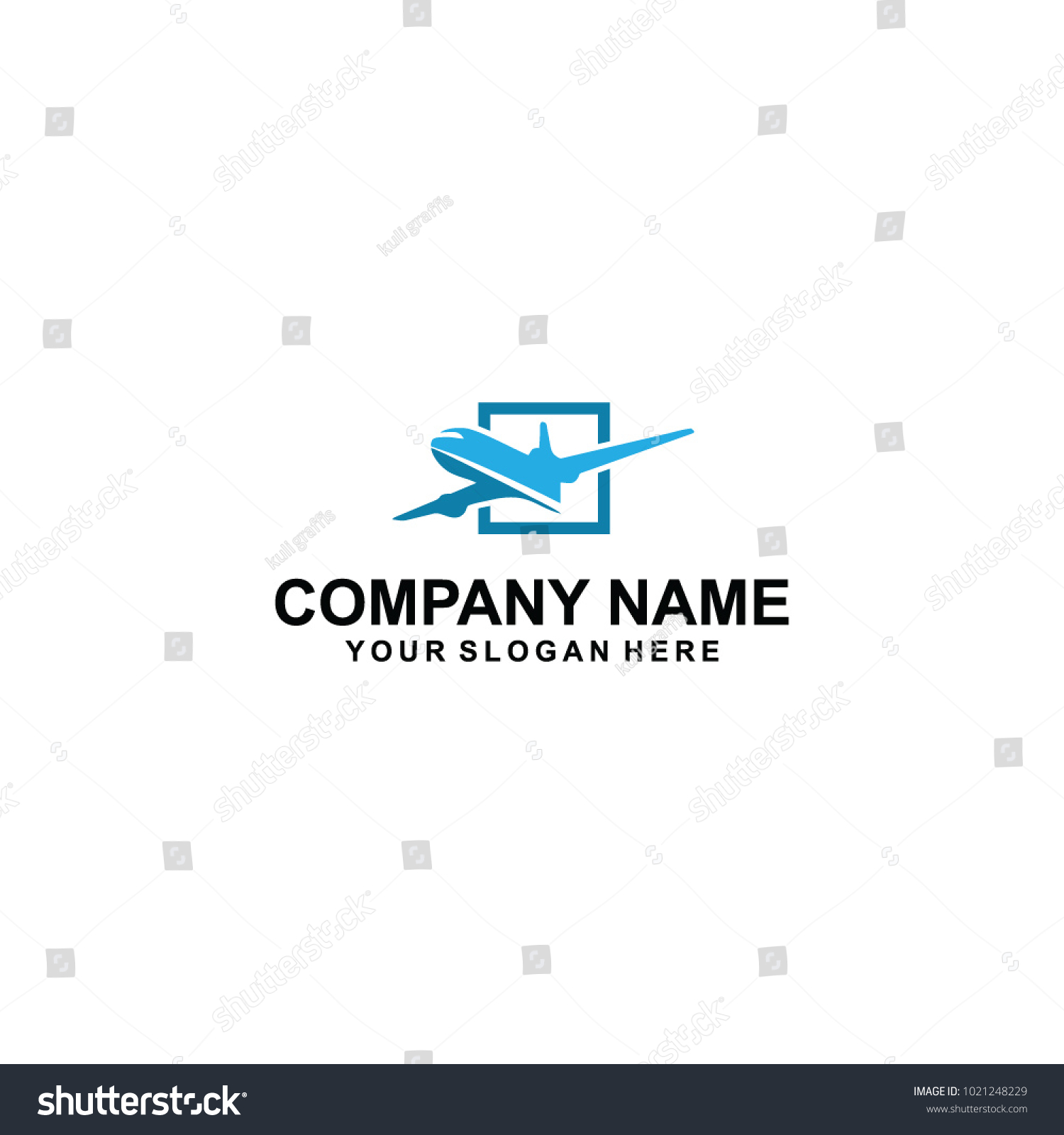 Blue Fly One Logo Design Stock Vector (Royalty Free) 1021248229 ...