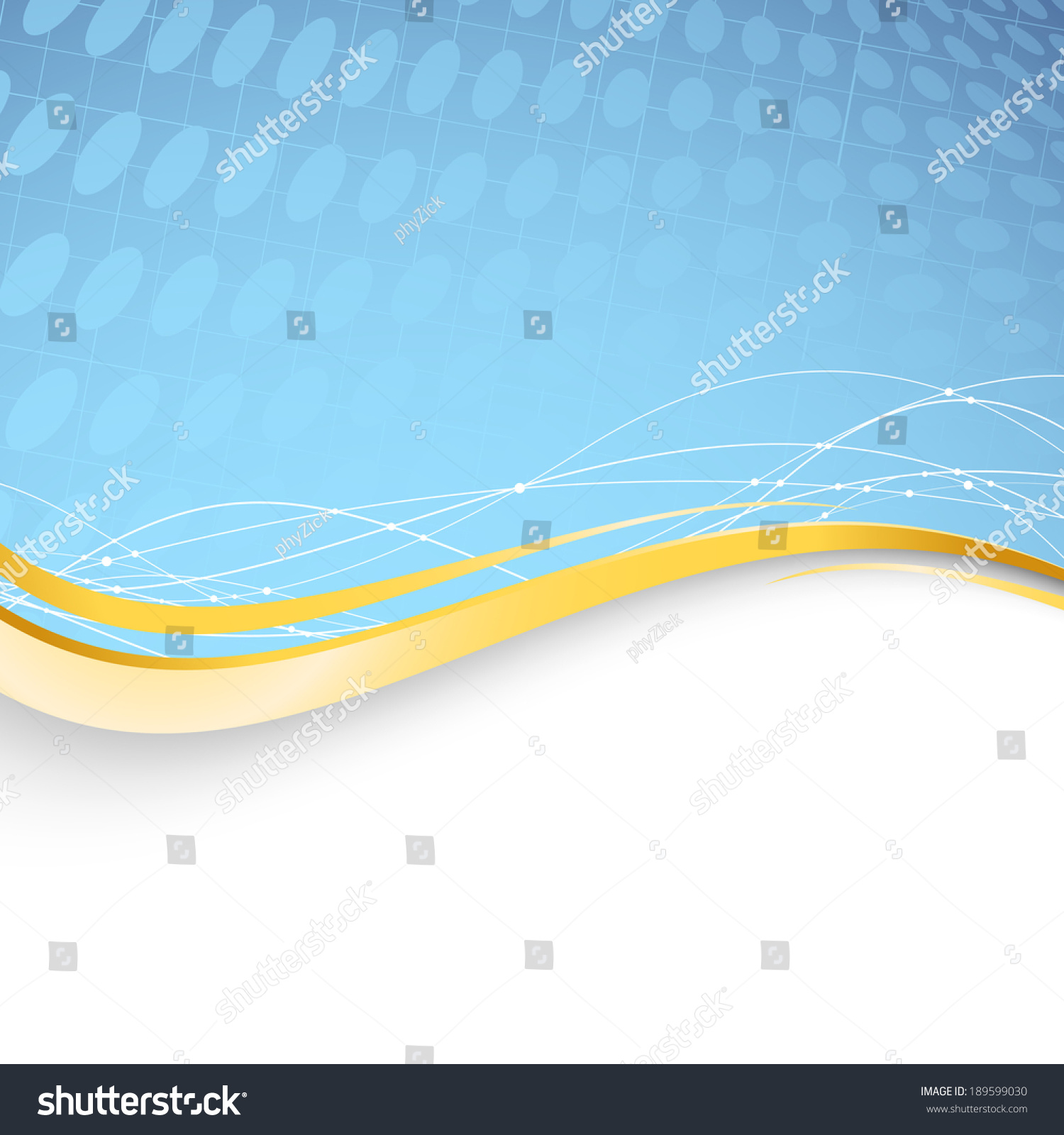 Blue Folder Abstract Border Template Vector Stock Vector (Royalty Free ...