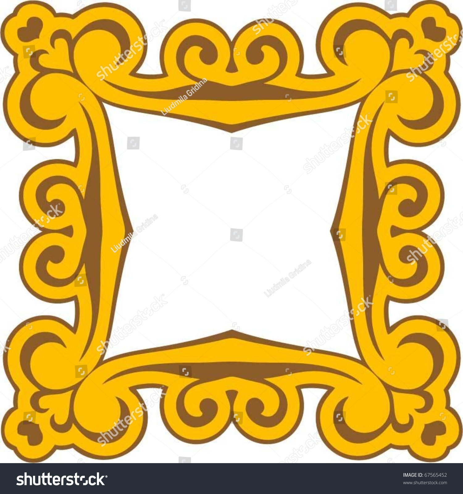 Blue Frame Vector Illustration Stock Vector (Royalty Free) 67565452 ...