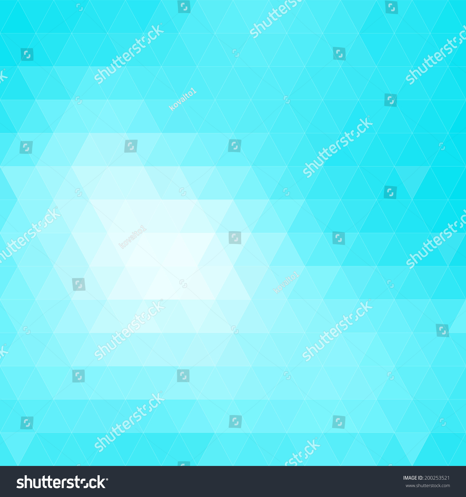 Blue Geometric Background Triangle Design Vector Stock Vector (Royalty ...