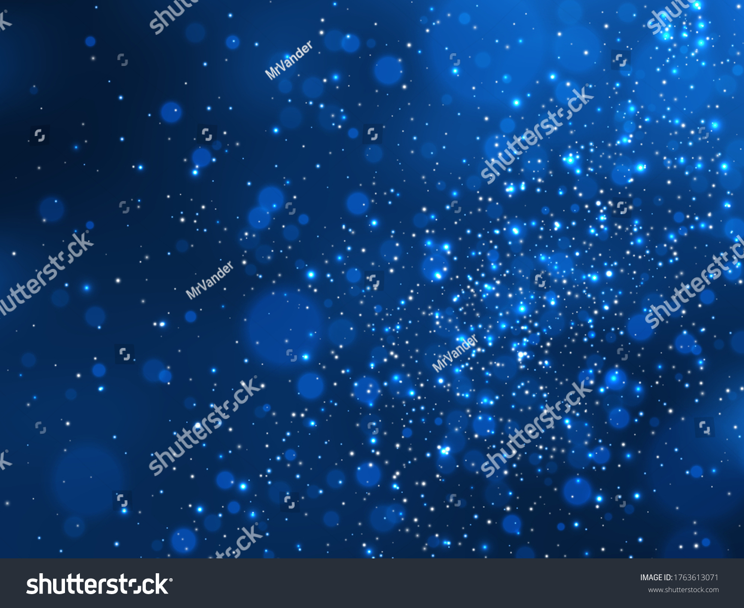 Blue Glitter Stardust Background Vector Illustration Stock Vector ...