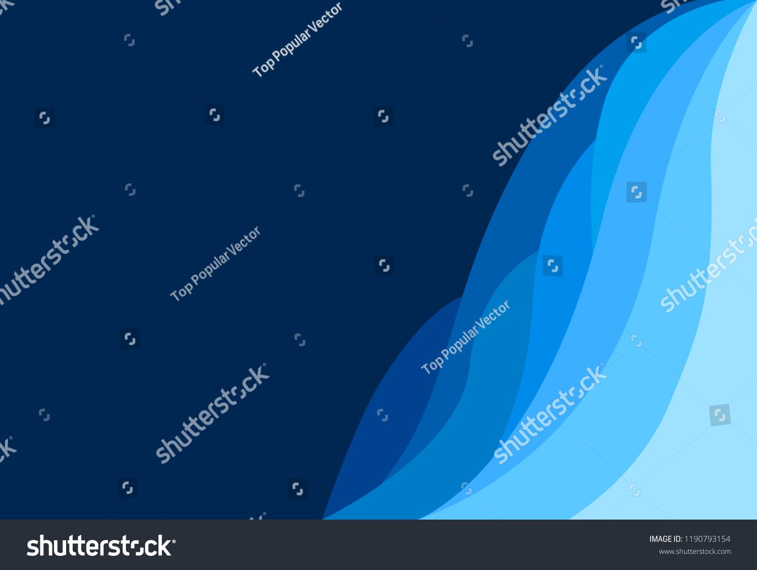 Blue Gradation Colors Effect Vector Illustration Stock Vector (Royalty ...