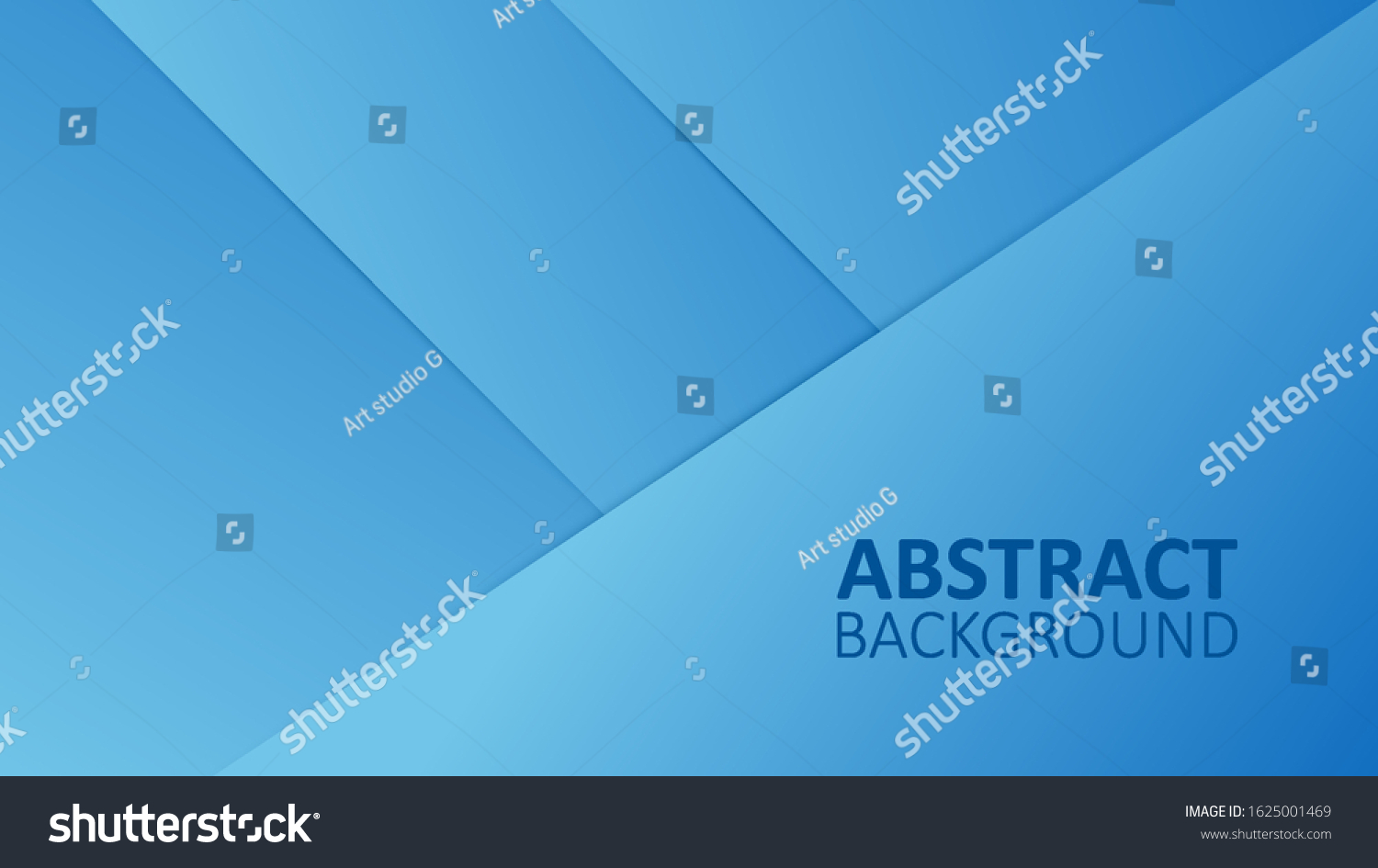 Blue Gradient Geometric Background Material Design Stock Vector ...