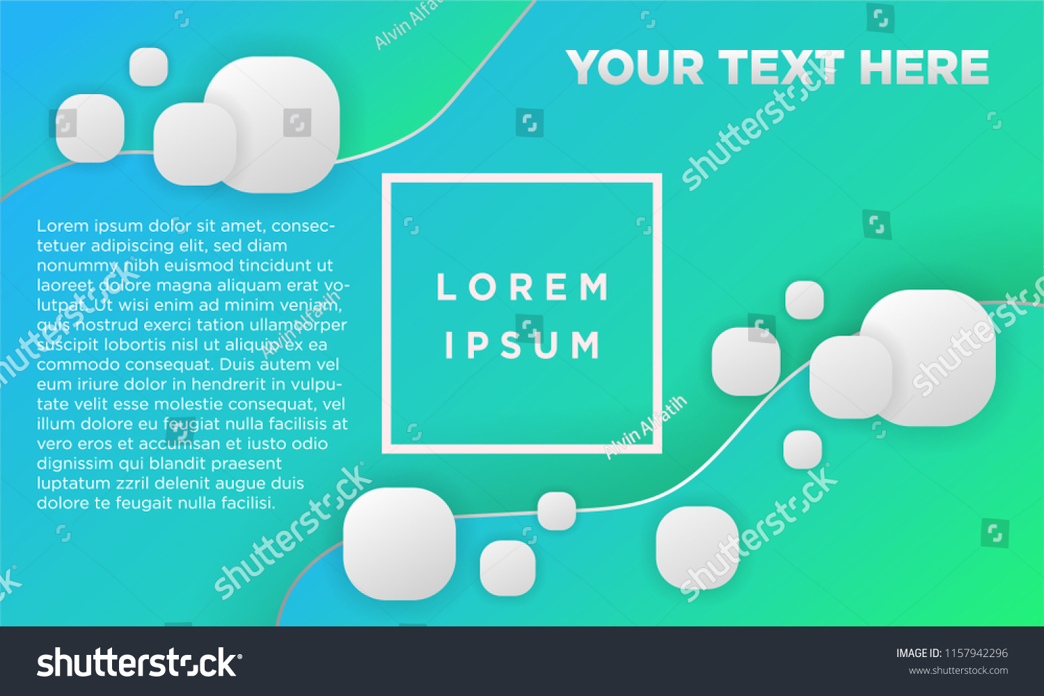 Blue Gradient Uiux Color Background Template: vector de stock (libre de ...