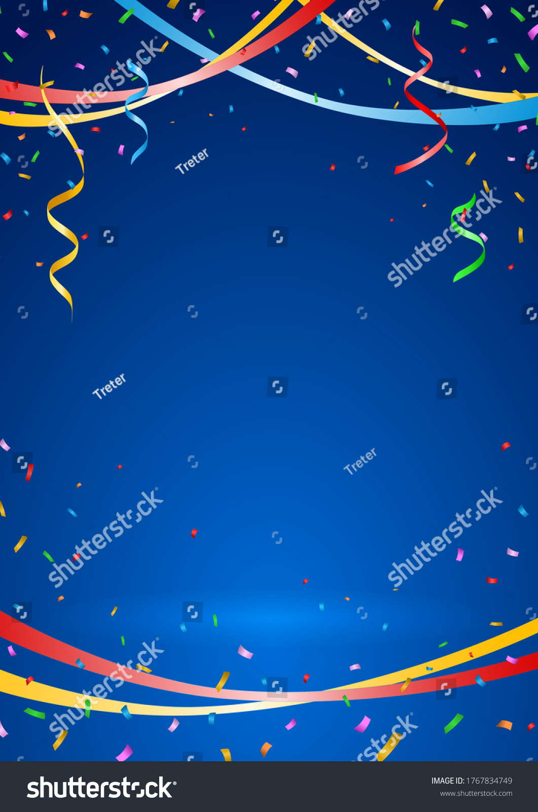 Blue Holiday Party Background Isolated Vector Stock Vector (Royalty ...