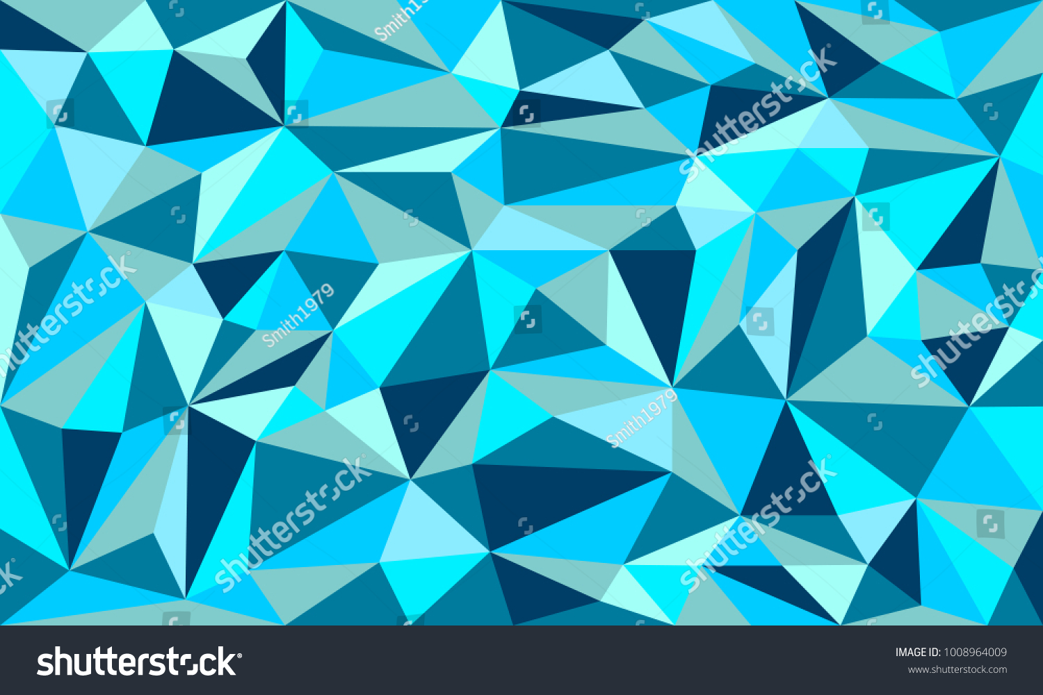 Blue Ice Low Poly Art Vector Stock Vector (Royalty Free) 1008964009