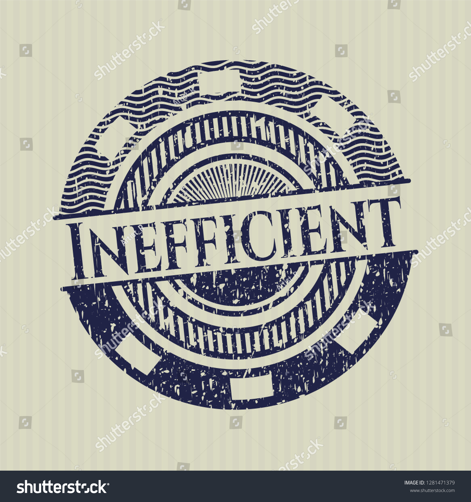 Blue Inefficient Rubber Seal Stock Vector (Royalty Free) 1281471379 ...