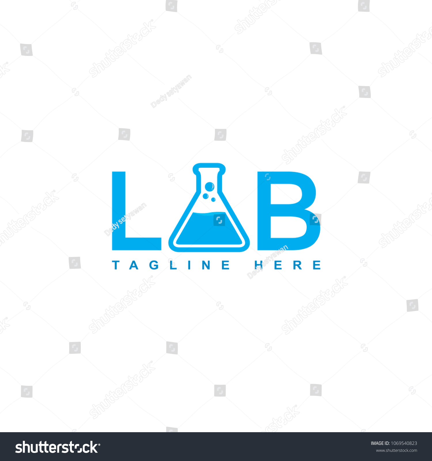 Blue Lab Logo Design Stock Vector (Royalty Free) 1069540823 | Shutterstock