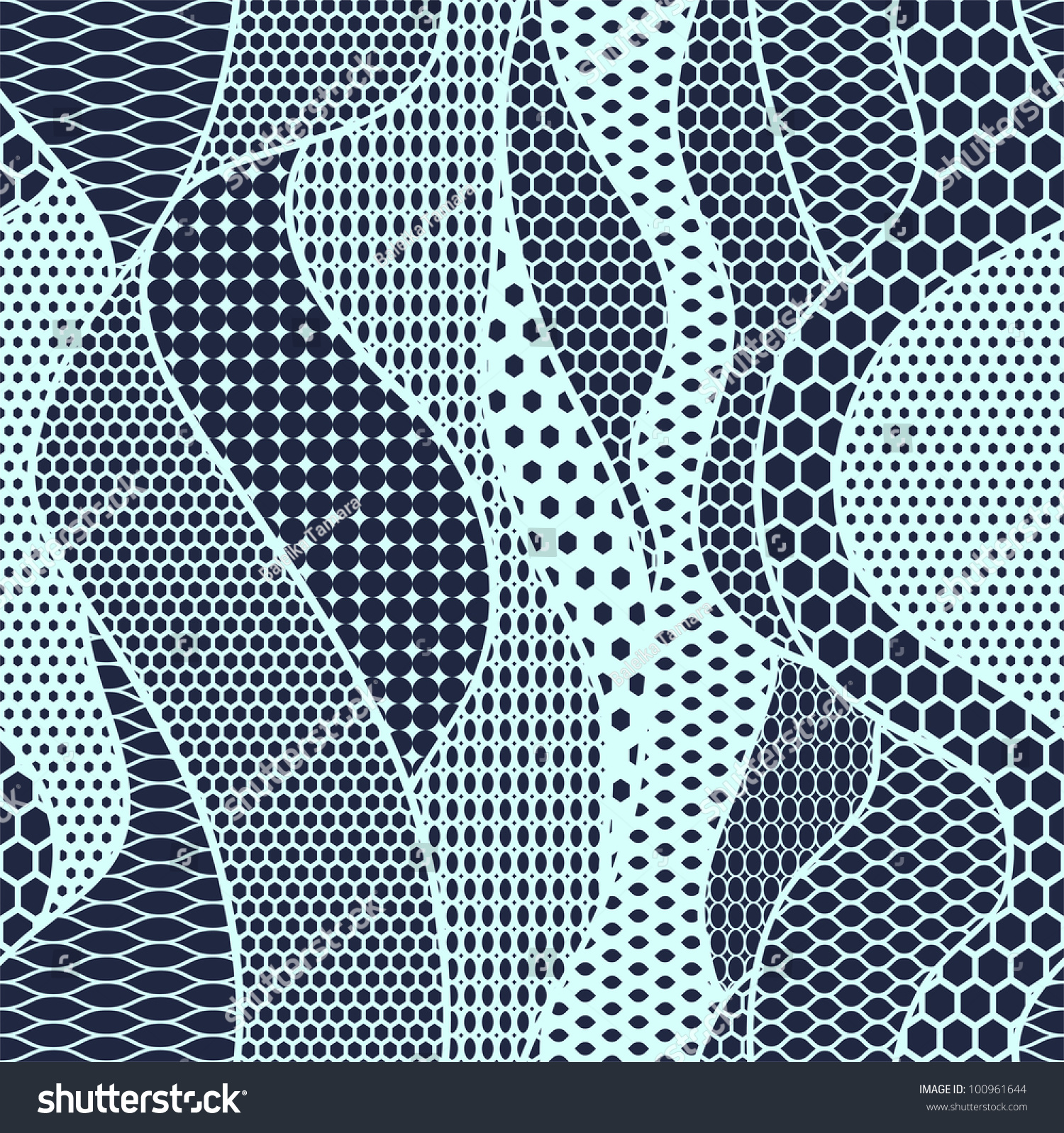 Blue Lace Vector Fabric Seamless Pattern Stock Vector (Royalty Free ...
