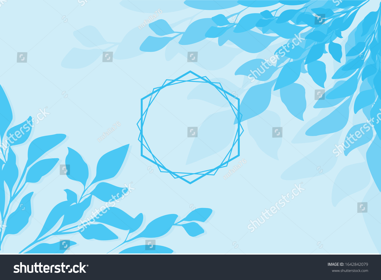 Blue Leaf Background Logo Design Vector Stock Vector (Royalty Free ...