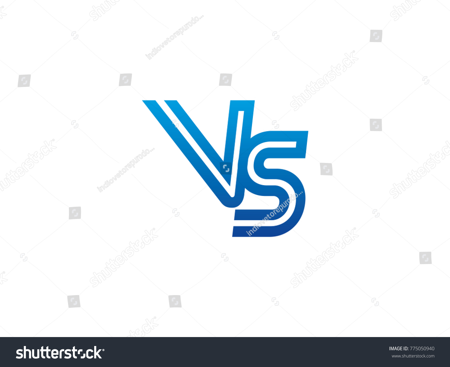 Blue Letter Vs Logo Vector: เวกเตอร์สต็อก (ปลอดค่าลิขสิทธิ์) 775050940 ...