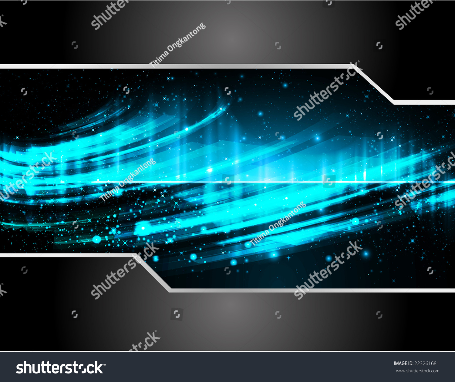 Blue Light Abstract Technology Background Computer Stock Vector ...