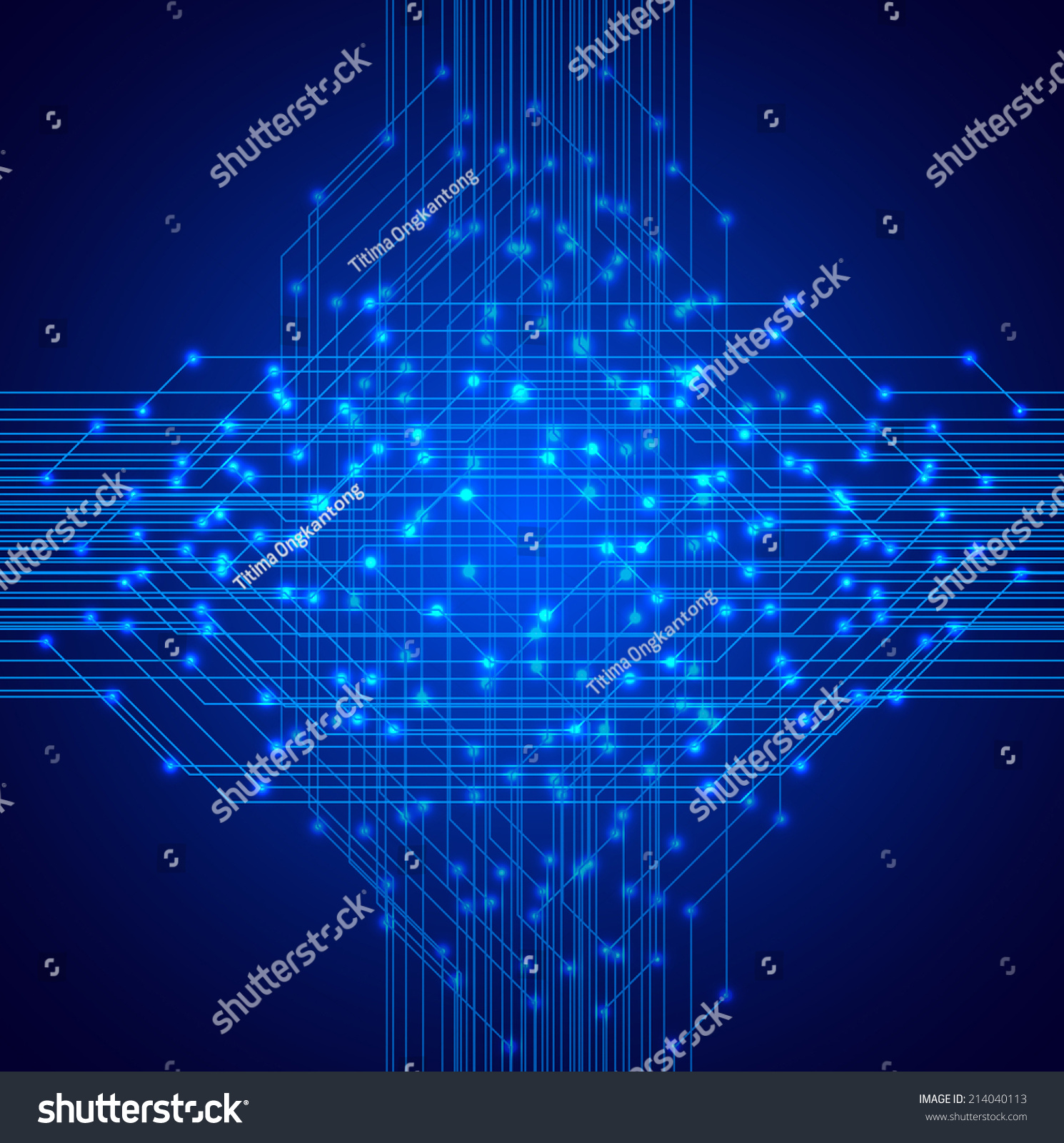 Blue Light Abstract Technology Background Graphic: เวกเตอร์สต็อก (ปลอด ...