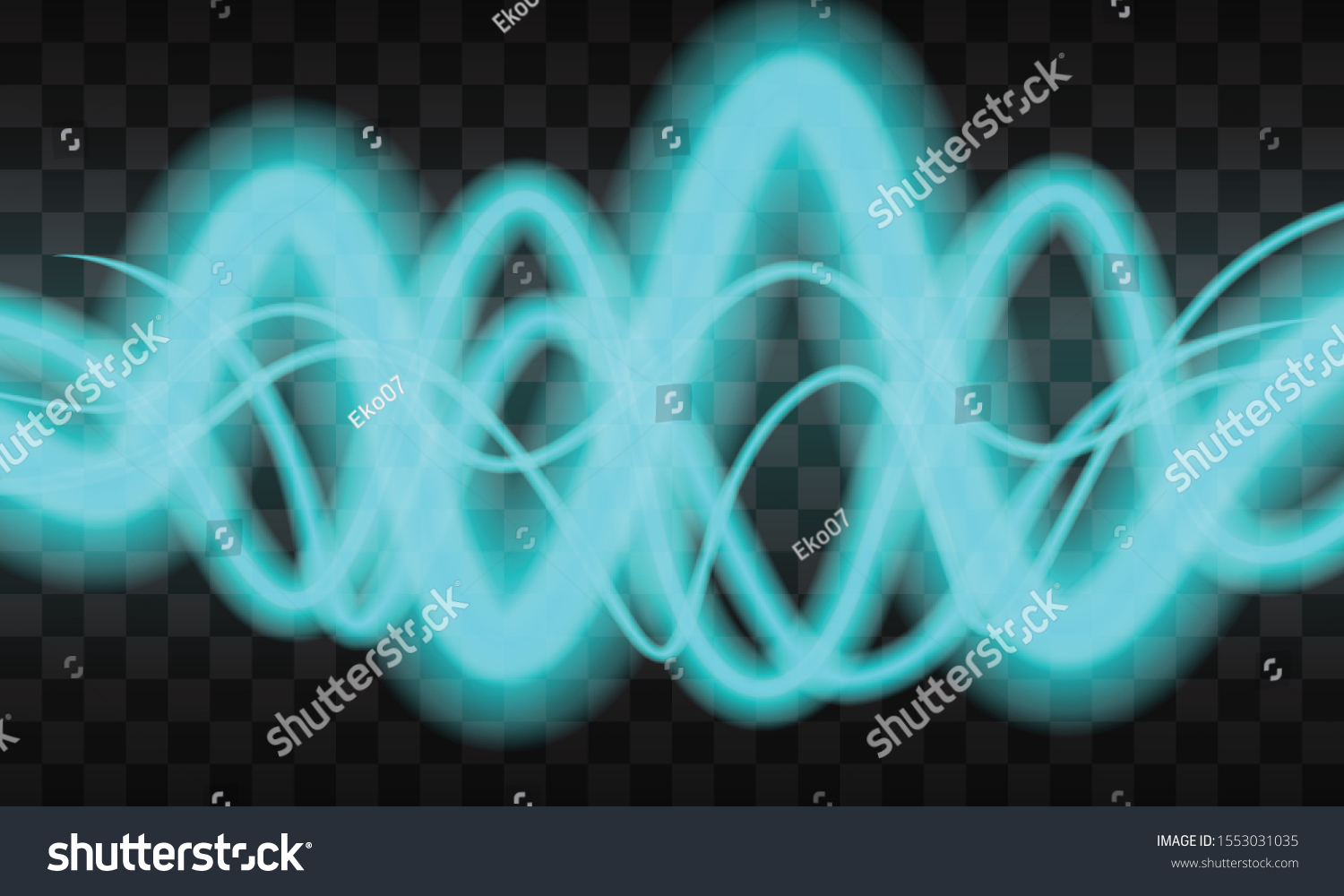 Blue Light Glow Vector Illustration Template Stock Vector (Royalty Free ...