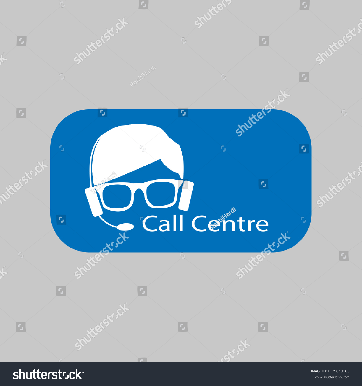 Blue Logo Call Center Vector 스톡 벡터(로열티 프리) 1175048008 | Shutterstock