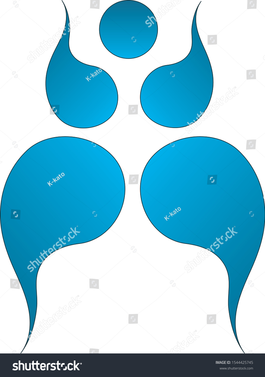 Blue Logo Design Logo Illustrator Vector: vector de stock (libre de ...
