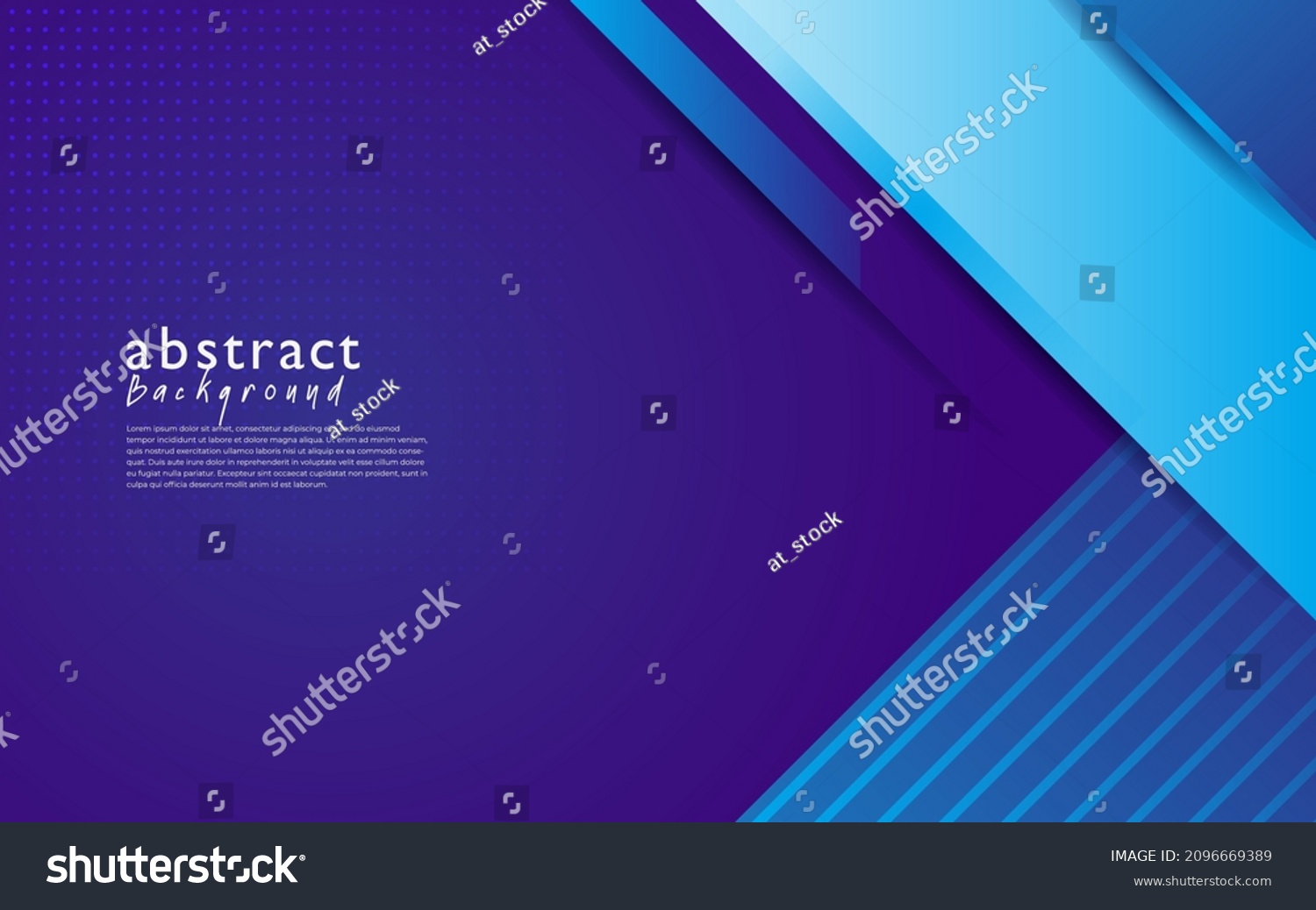 Blue Modern Abstract Background Design Stock Vector (Royalty Free ...