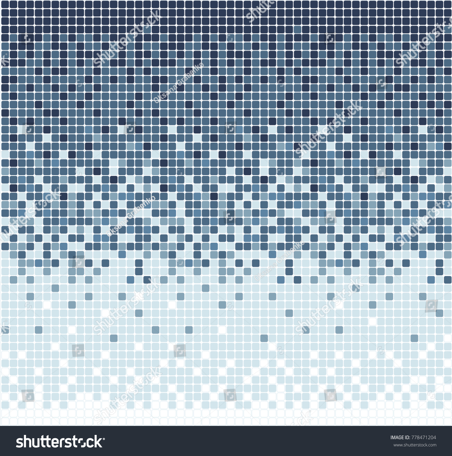 Blue Mosaic Texture Stock Vector (Royalty Free) 778471204