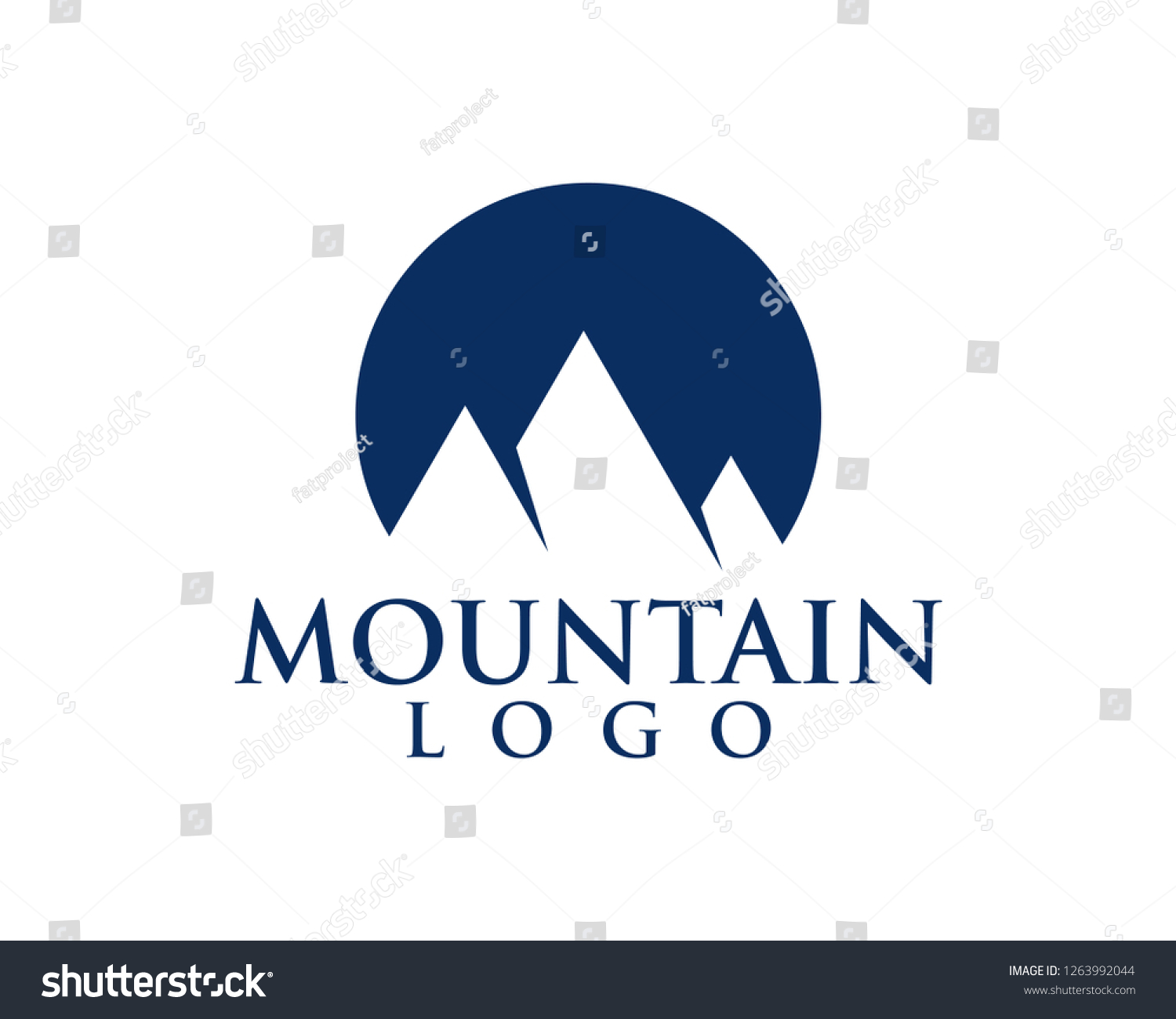 Blue Mountain Logo Stock Vector (Royalty Free) 1263992044 | Shutterstock
