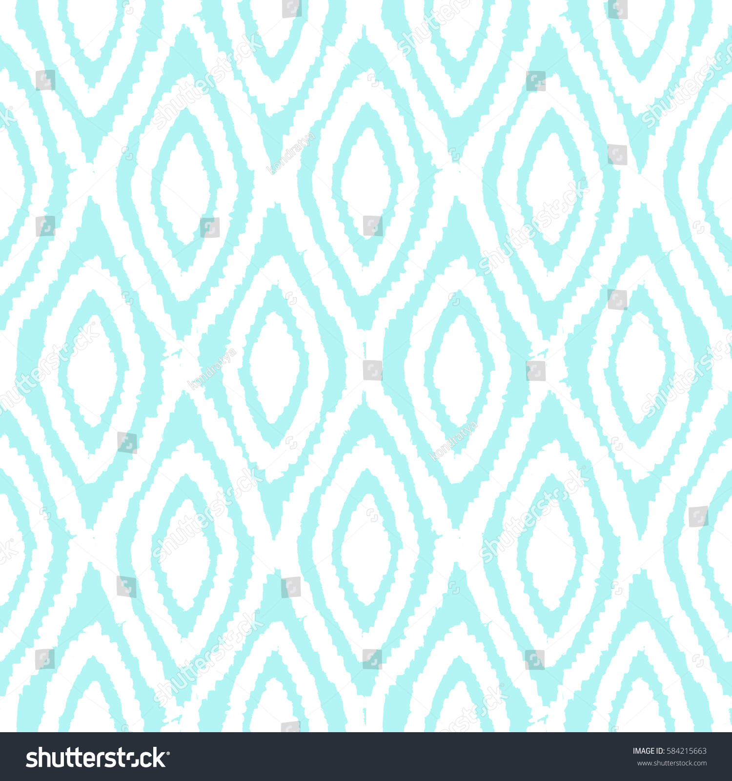 Blue Ornament Background Vector Hand Drawn Stock Vector (Royalty Free ...