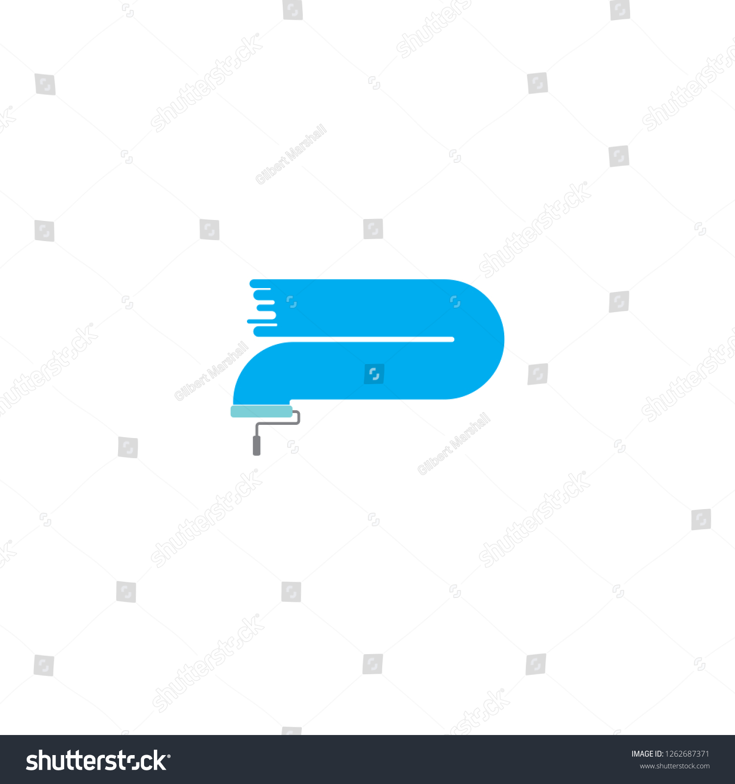 Blue Paint Logo Stock Vector (Royalty Free) 1262687371 | Shutterstock