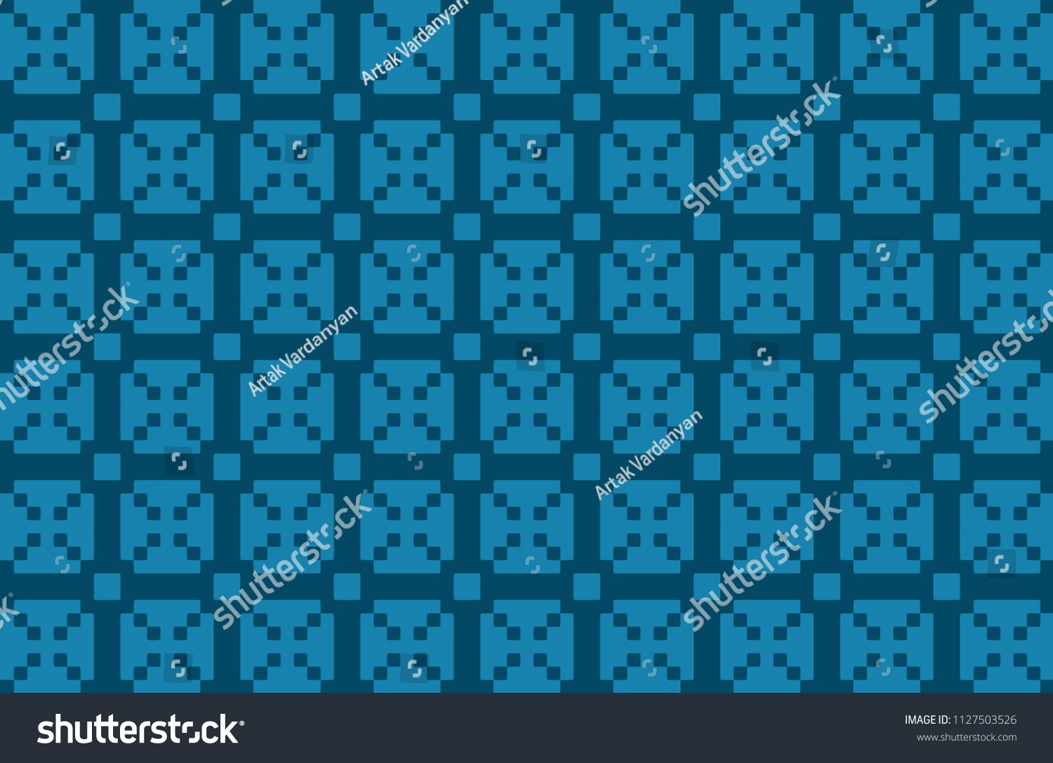 Blue Pixel Patternpixel Art Vector Illustration Stock Vector (Royalty ...