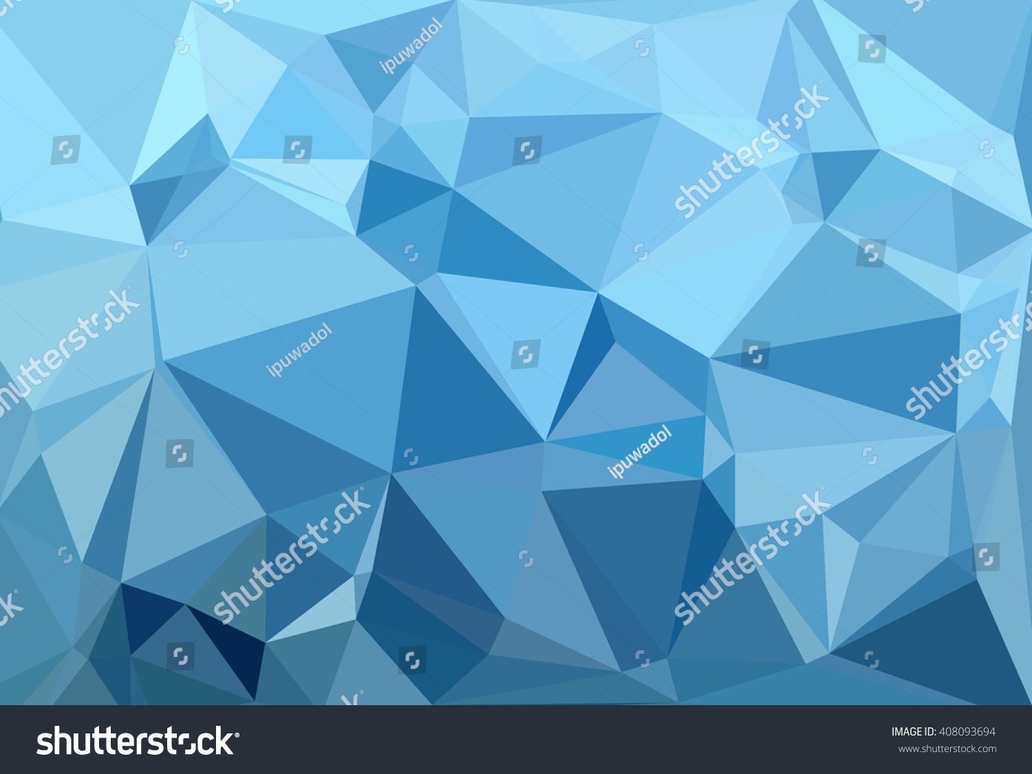 Blue Polygon Background Stock Vector (Royalty Free) 408093694 ...