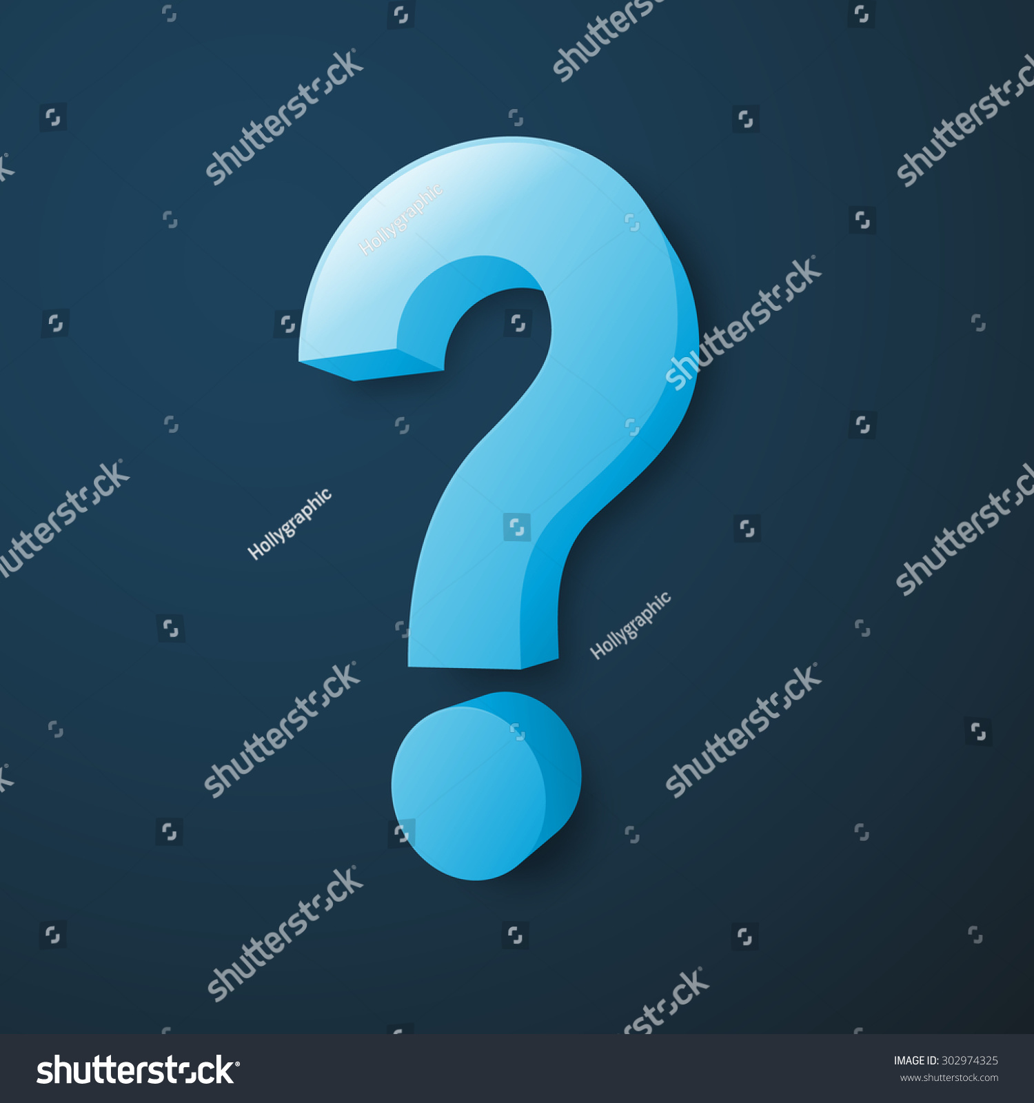 Vektor Stok Blue Question Mark On Dark Blue (Tanpa Royalti) 302974325 ...