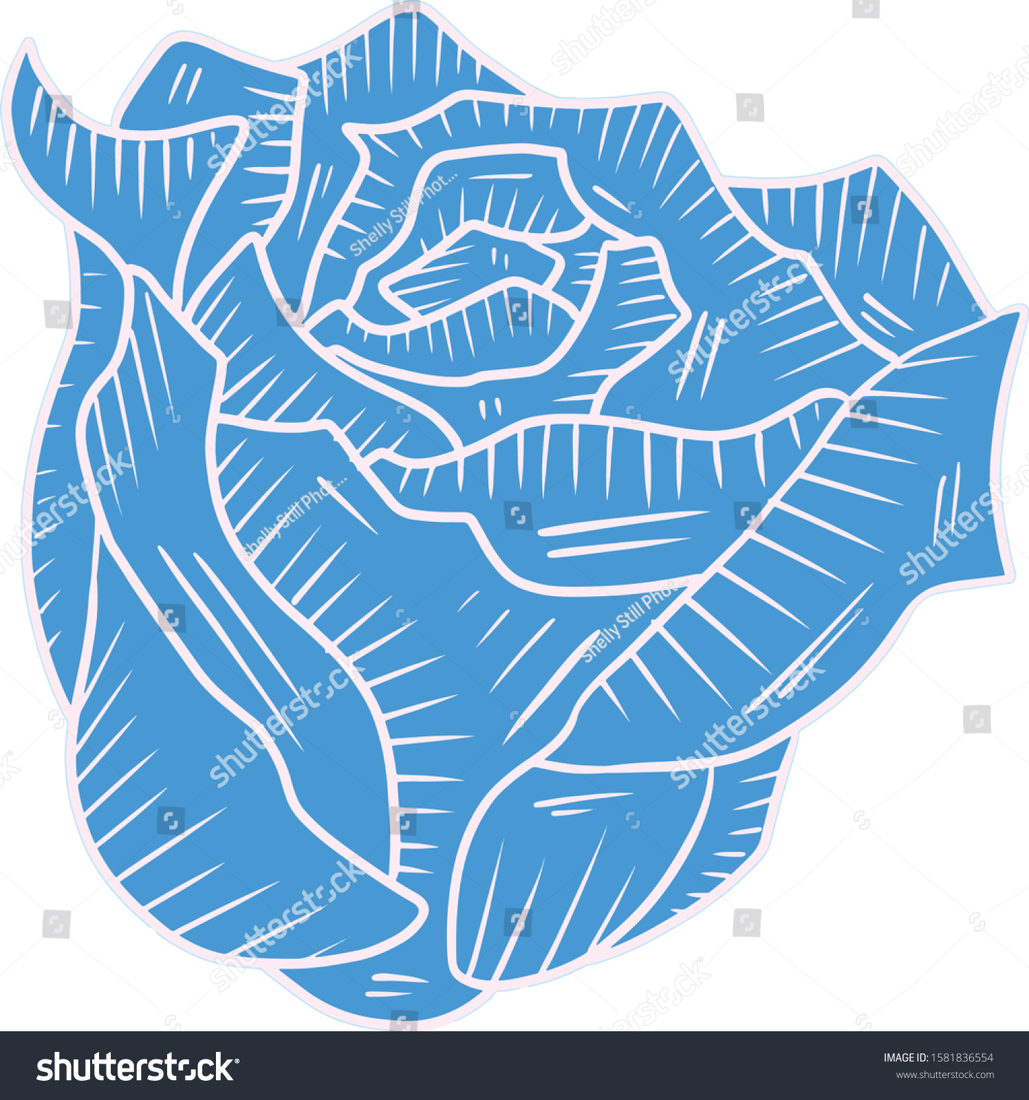 Blue Rose Abstract Logo Design Vector Stock Vector (Royalty Free ...