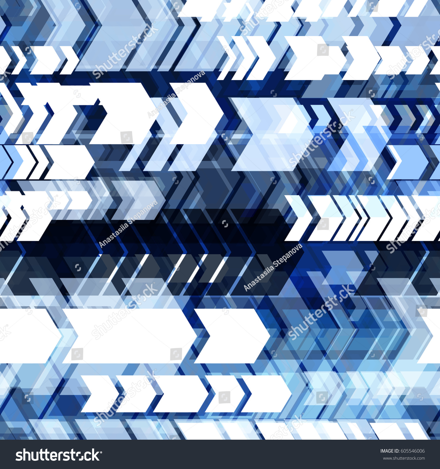 Blue Seamless Texture Arrow Stock Vector (Royalty Free) 605546006 ...