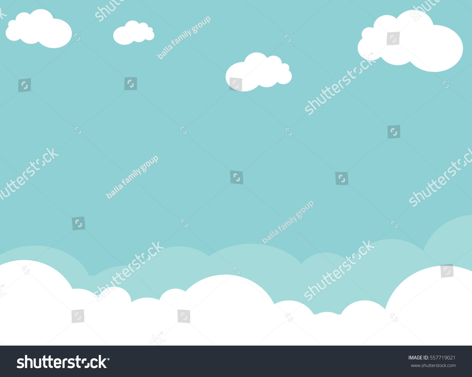 Blue Sky Background Vector Illustrator Eps Stock Vector (Royalty Free ...