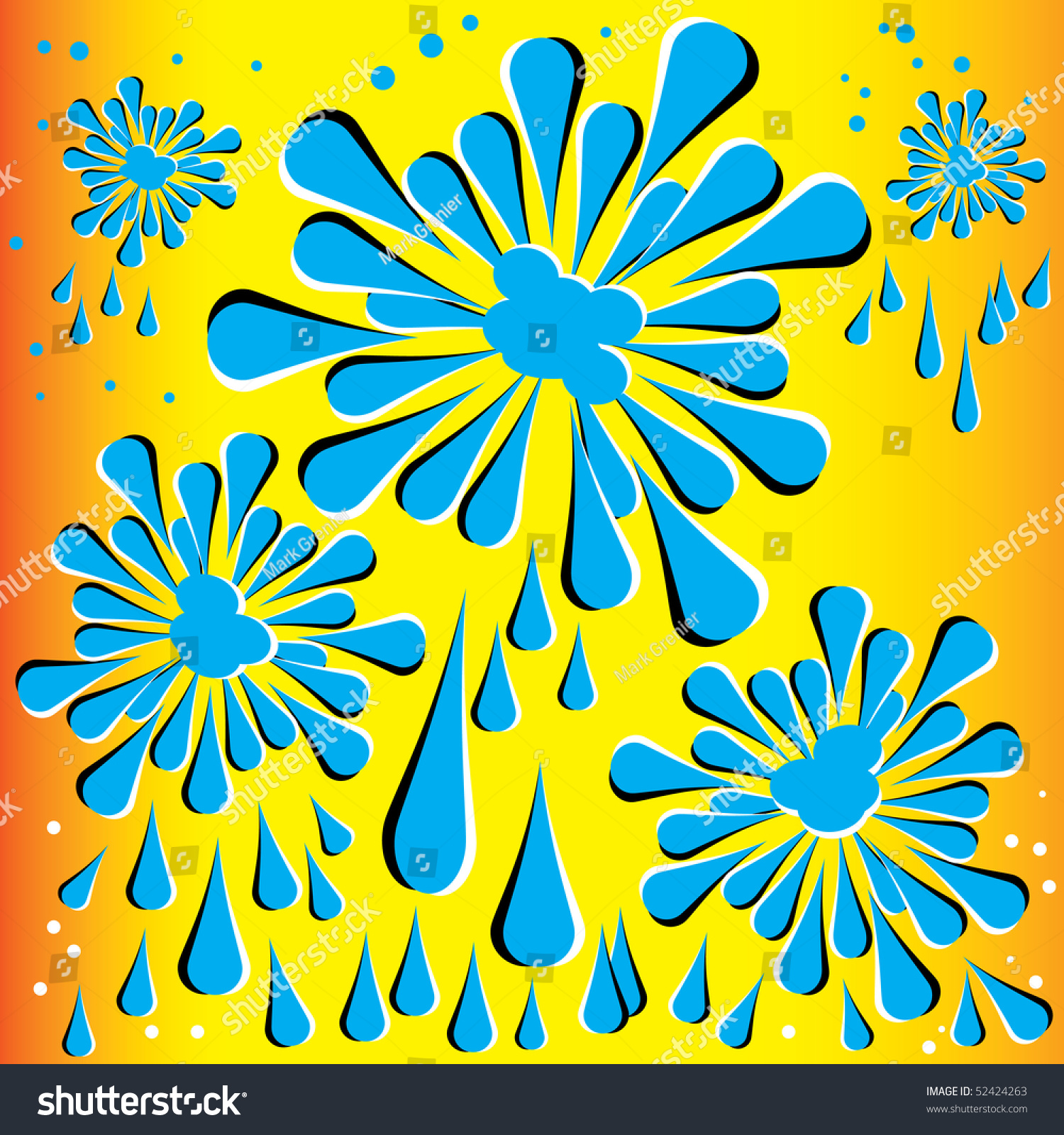 Blue Splat Special Stock Vector (Royalty Free) 52424263