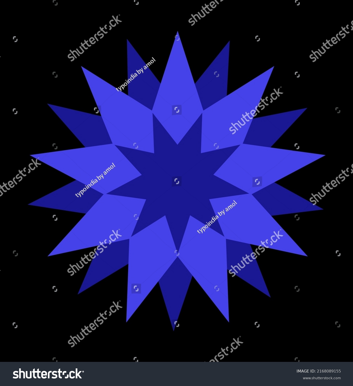 Blue Star Vector Icon 3 Blue Stock Vector (Royalty Free) 2168089155 ...
