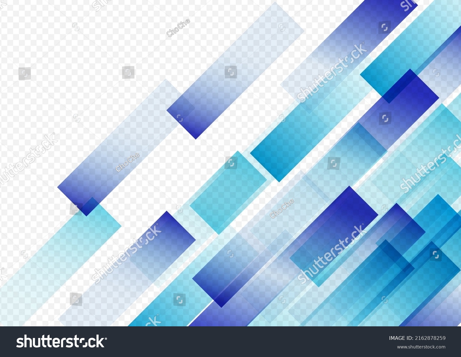 Blue Stripe Vector Transparent Background Gradient Stock Vector ...
