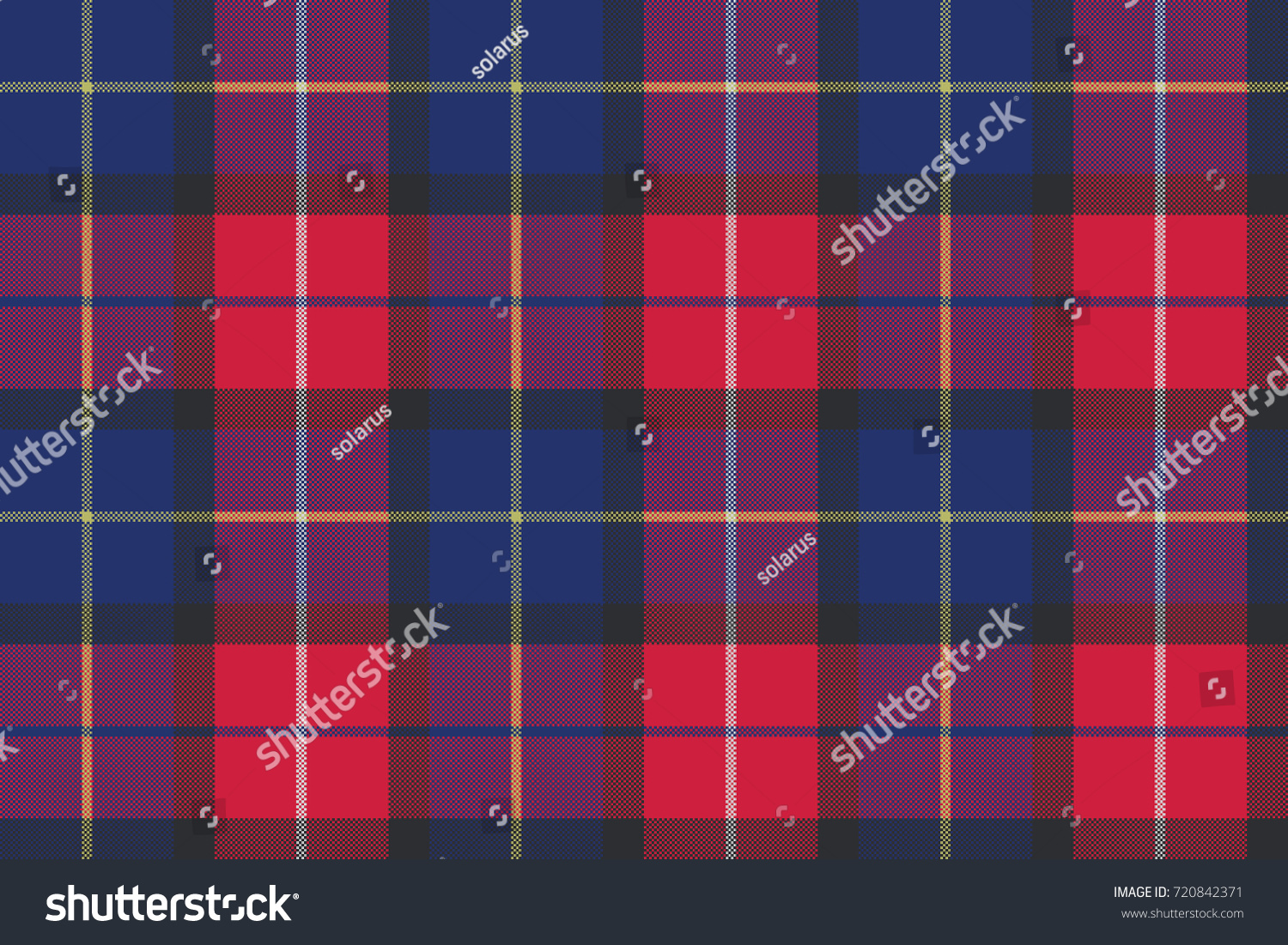 Blue Tartan Pixel Fabric Texture Seamless Stock Vector (Royalty Free ...