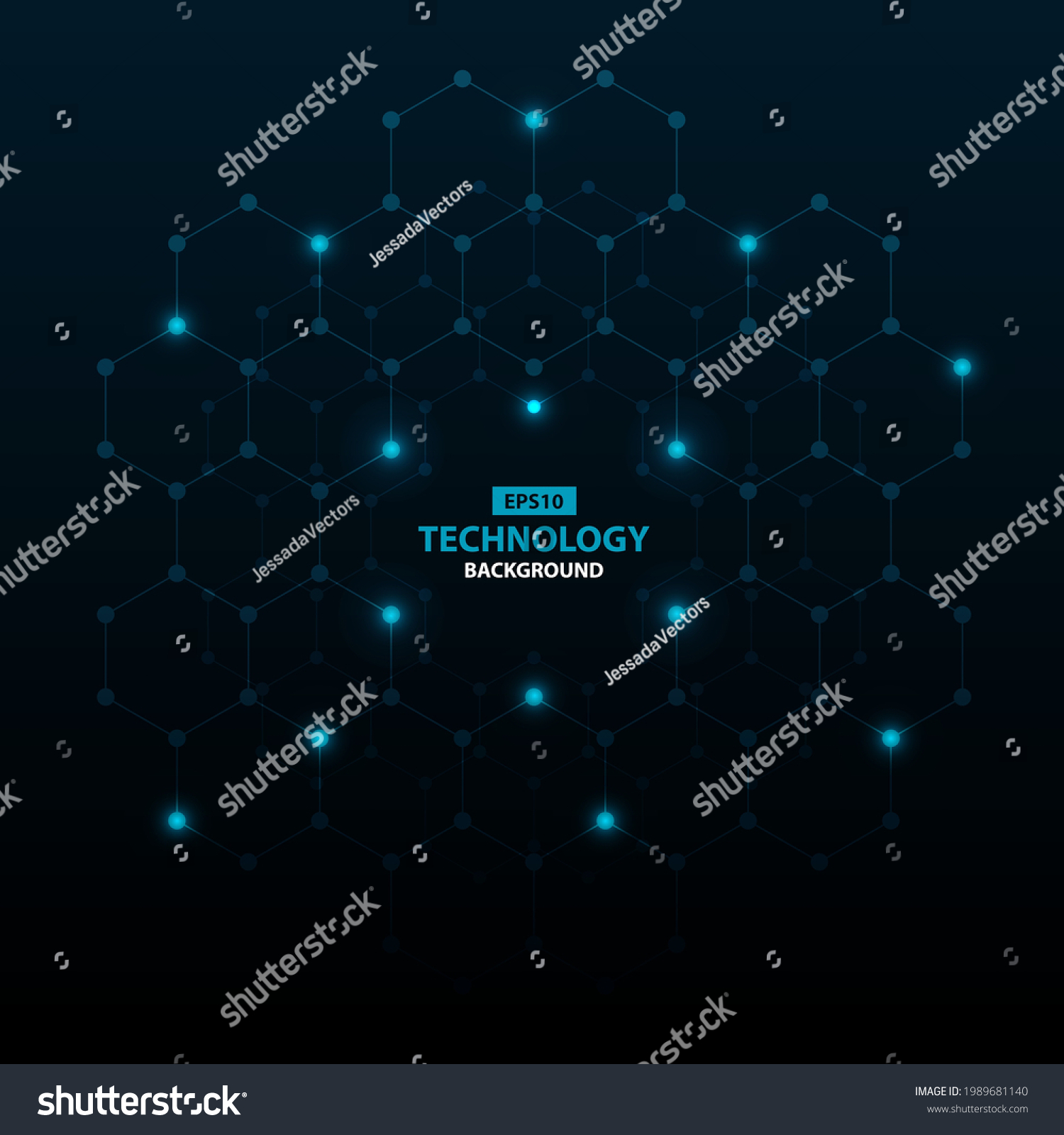 Blue Technology Background Vector Eps10 Stock Vector (Royalty Free ...