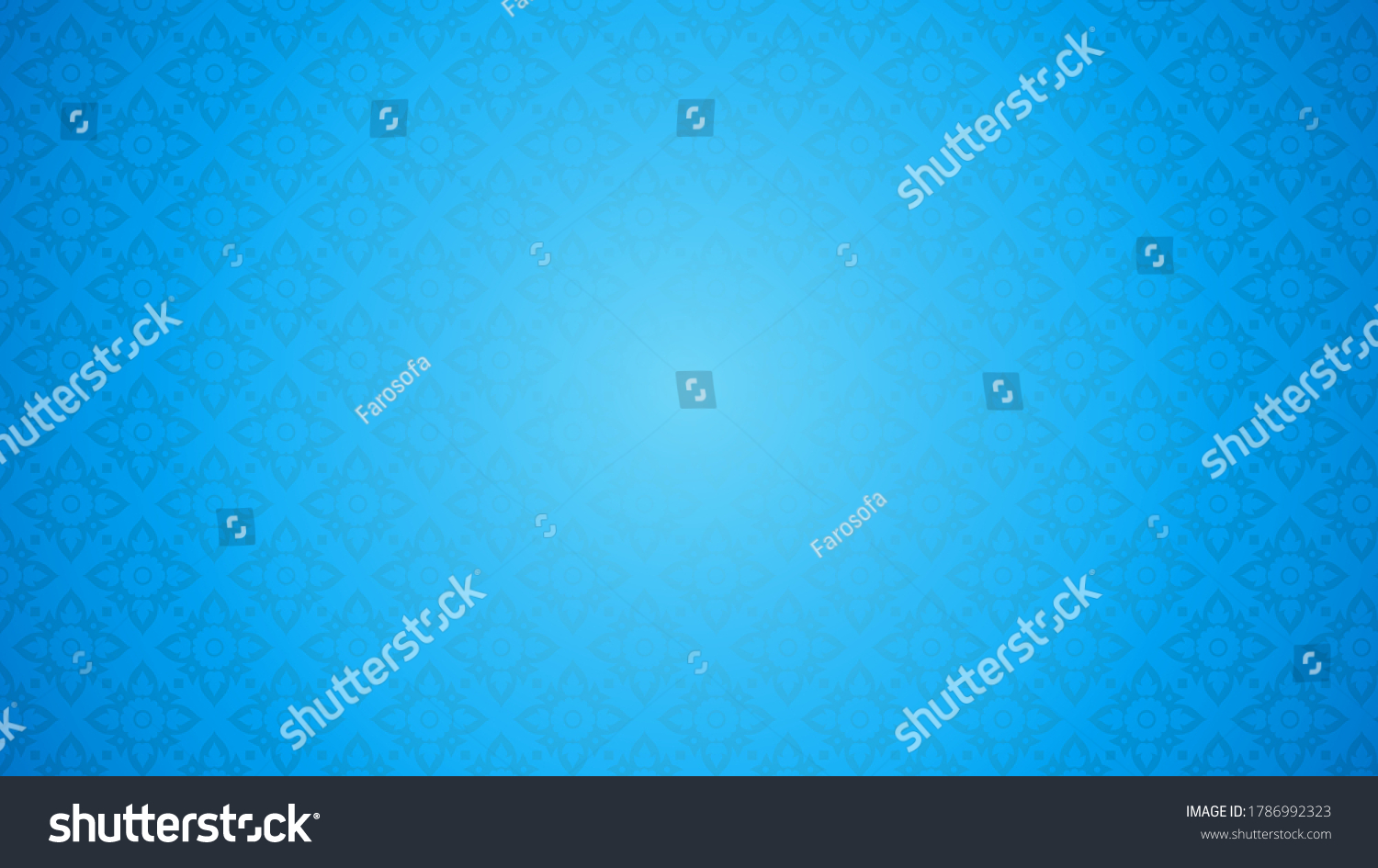 Blue Thai Pattern Background Vector Illustration Stock Vector (Royalty ...