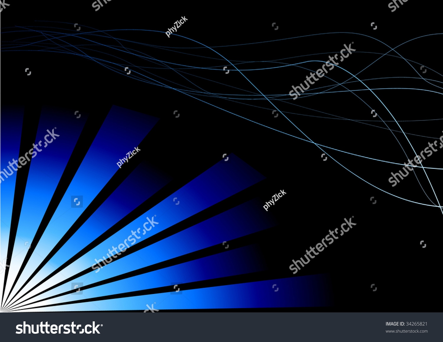 Blue Threedimensional Advertisement Clipart Stock Vector (Royalty Free ...