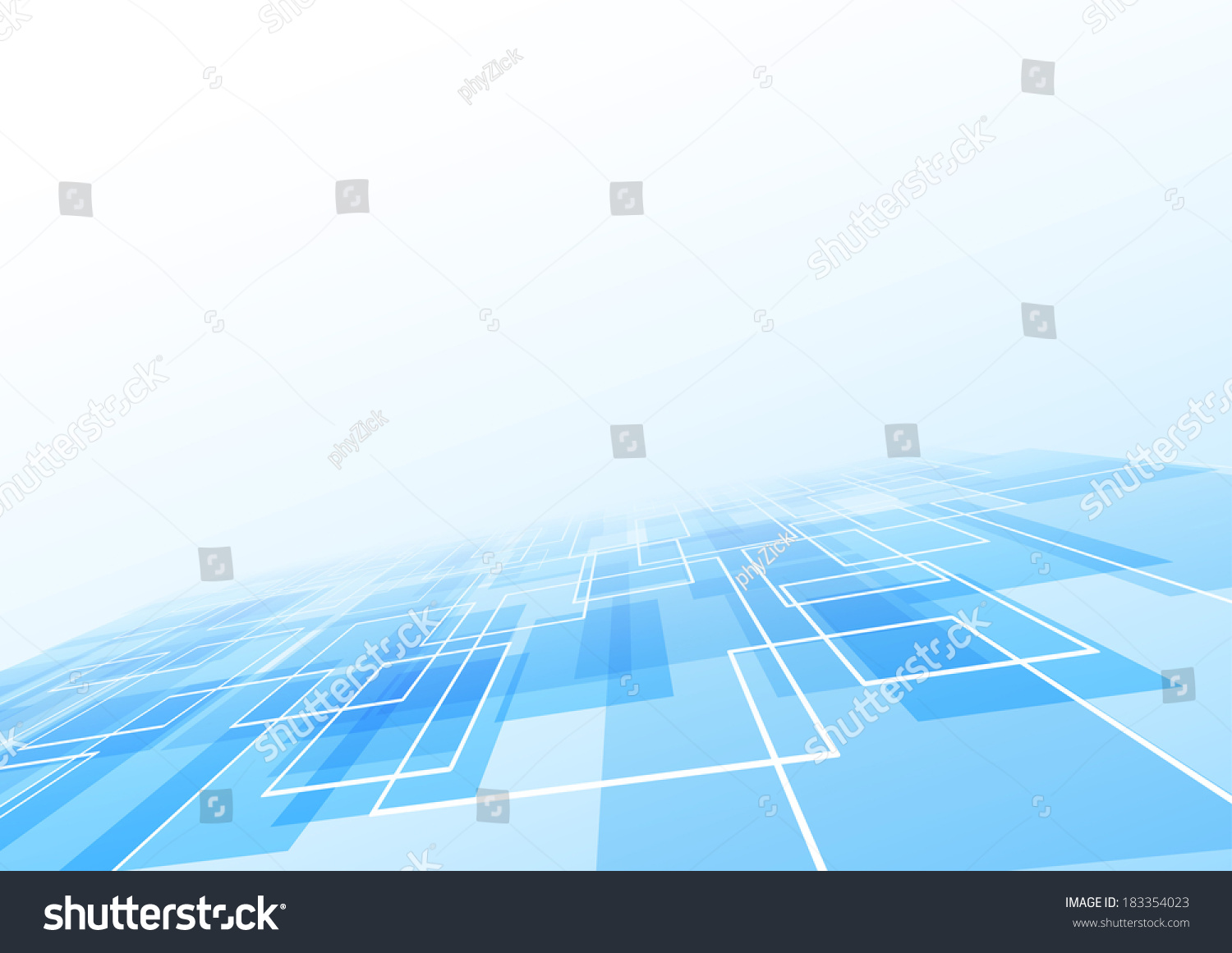 Blue Tile Lie Perspective Background Vector Stock Vector (Royalty Free ...