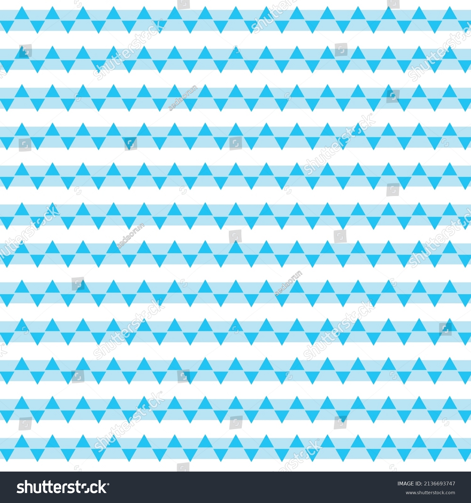 Blue Triangle Patterns On Blue White Stock Vector (Royalty Free ...