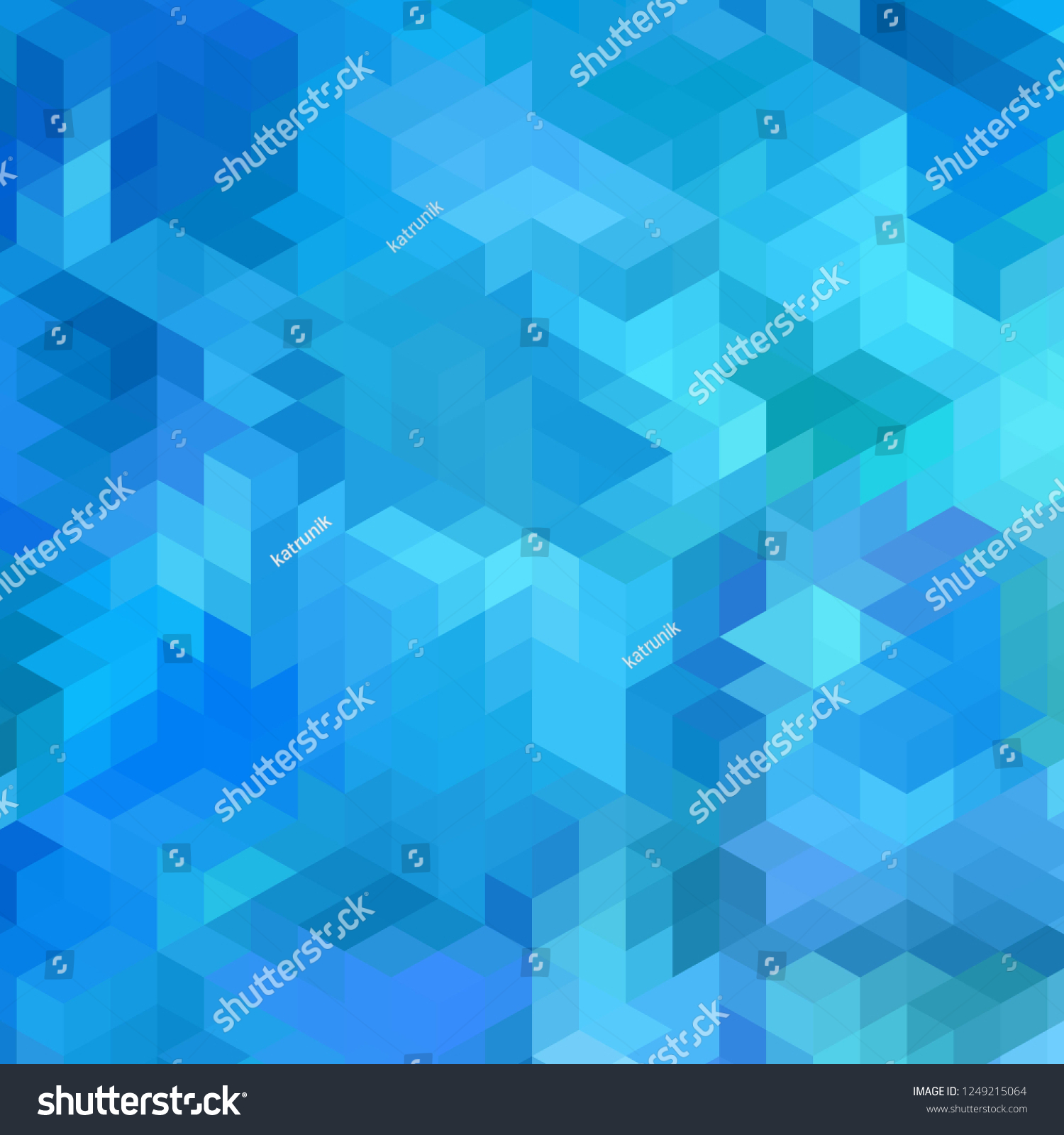 Blue Triangles Layout Advertising Presentation Template Stock Vector ...