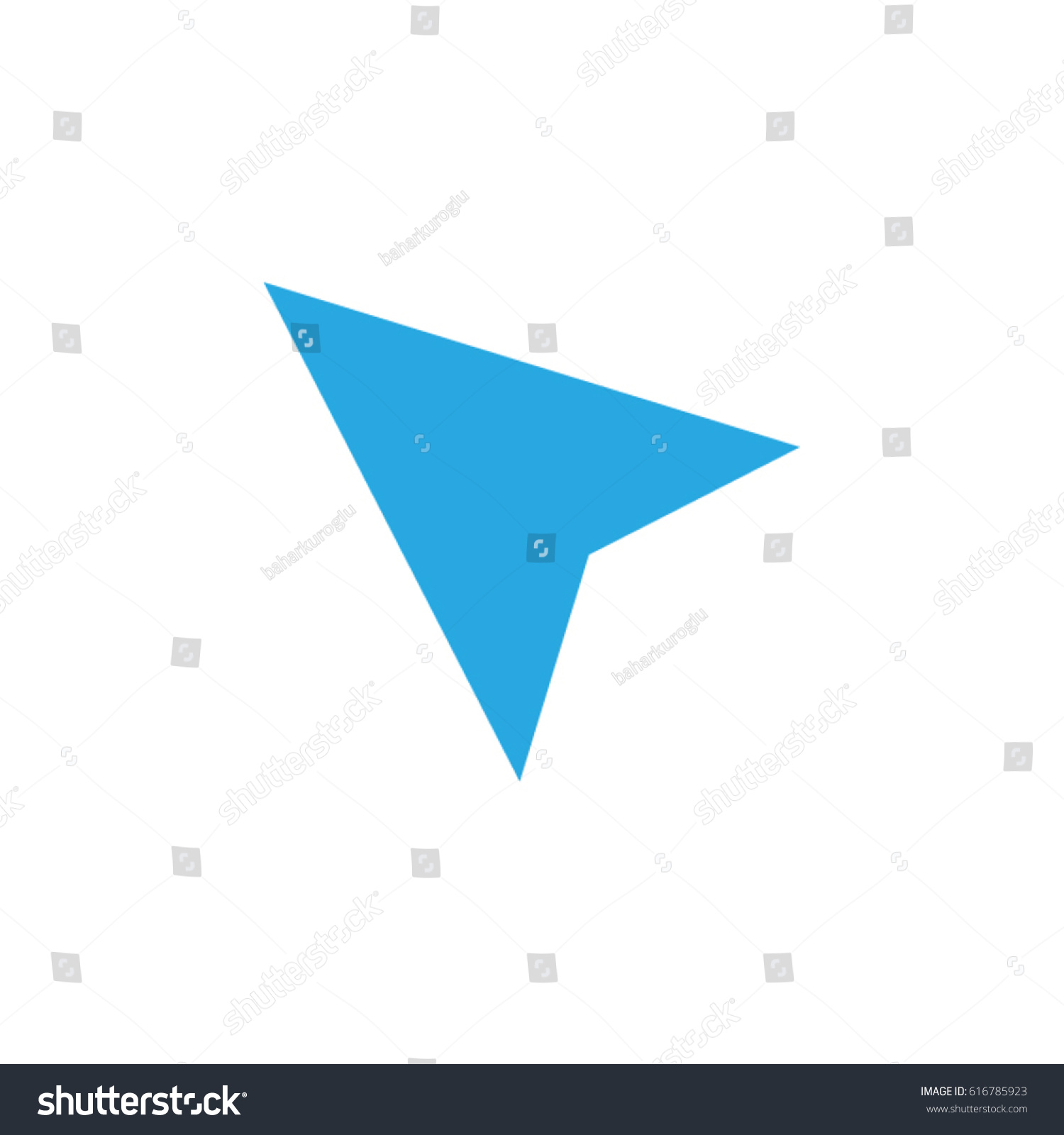 Blue Vector Arrow Icon Stock Vector (Royalty Free) 616785923 | Shutterstock