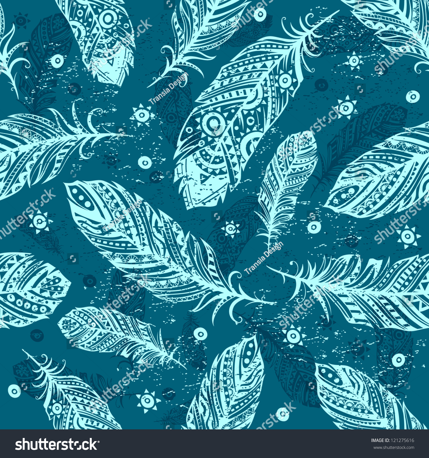 Blue Vintage Pattern