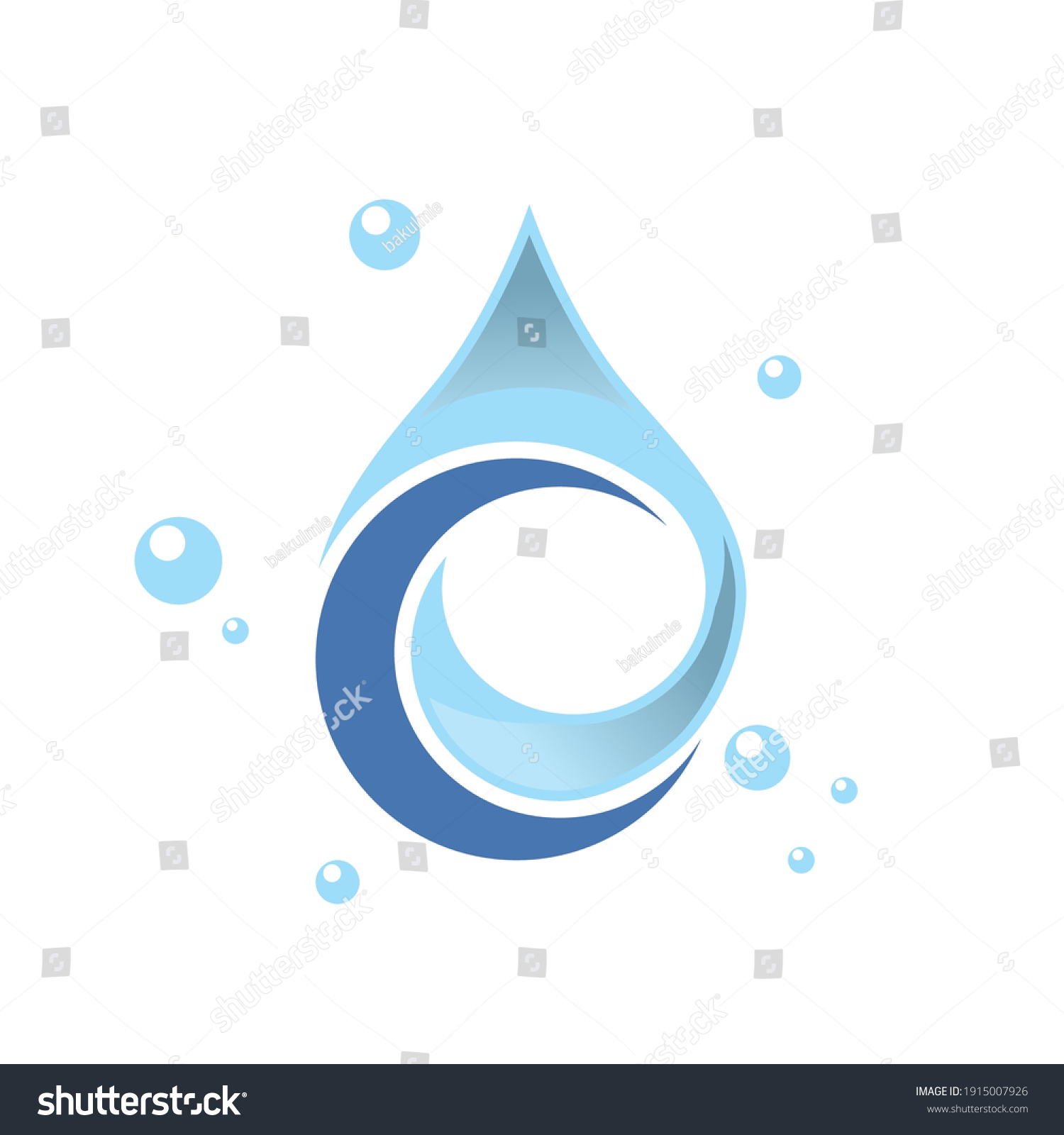 Blue Water Drop Element Logo Vector Stock Vector (Royalty Free ...