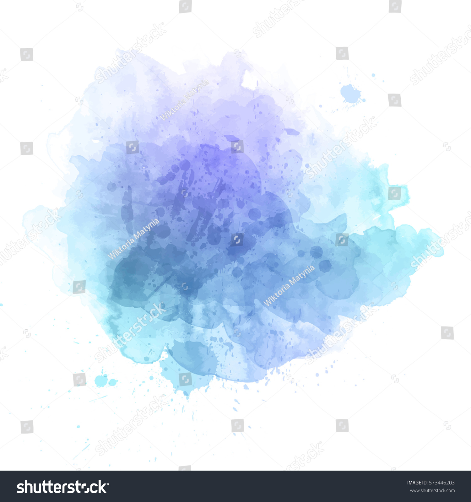 Blue Watercolor Splash Vector Stock Vector (Royalty Free) 573446203 ...