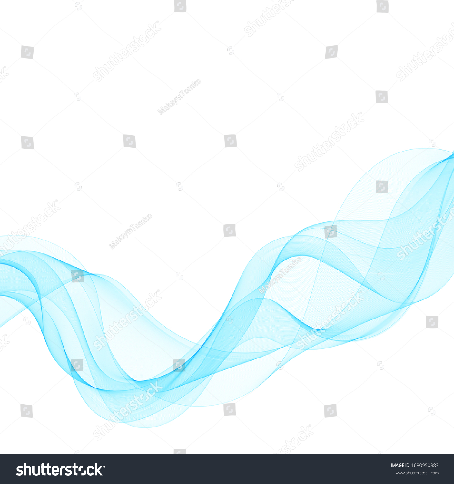 Blue Wave Abstract Vector Graphics Stock Vector (Royalty Free ...